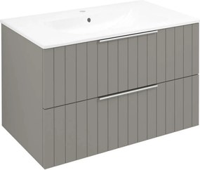 Sapho Cirasa - Umyvadlová skříňka Strip 80x52x46 cm, 2x zásuvka, agila CR801-4343S