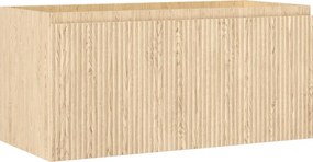 Mexen Rivel, koupelnová skříňka 100 cm, 1 zásuvka, drážkovaná, dub, 91A20-10047-1-BF81