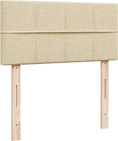 Box spring postel s matrací krémová 100 x 200 cm textil 3287372