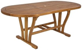 BIZZOTTO Rozkládací oválný zahradní stůl NOEMI 150-200 cm