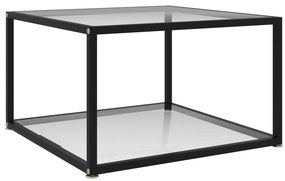 Konferenční stolek průhledný 60 x 60 x 35 cm tvrzené sklo 322887