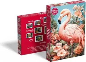 CHERRY PAZZI Puzzle Plameňák / 1000 dílků / 50 x 70 cm