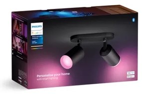 Philips - LED RGBW Stmívatelné bodové svítidlo Hue FUGATO 2xGU10/4,2W/230V černá