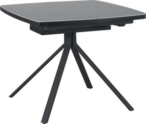XXXLutz JÍDELNÍ STŮL, šedá, černá, 90-130/90/76 cm Novel - Jídelní stoly - 000069006301