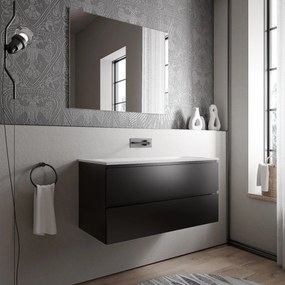 Koupelnová skříňka AVA 100 cm s umyvadlem z minerálního odlitku BRUXELLES