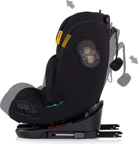 CHIPOLINO Autosedačka Techno i-Grow i-Size Noir / 40-150 cm / Isofix 3