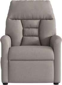 Elektrické polohovací křeslo taupe textil 3303019