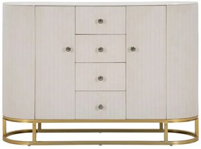 Designová komoda Hadassah 120 cm krémová