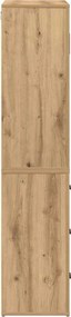 Vysoký bufet Artisanový dub 80 x 33 x 150 cm Kompozitní dřevo 3334344