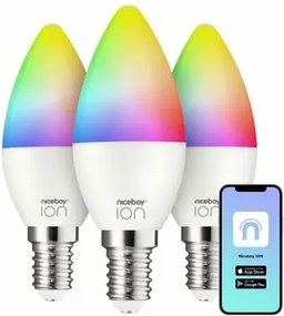 Niceboy ION SmartBulb RGB E14 6W 3ks / LED RGB / E14 / 5.5W / 470 lm /