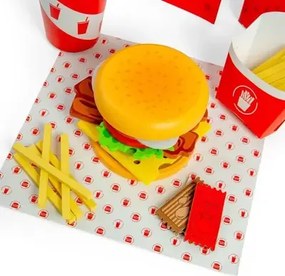 Bigjigs Toys Sada Burger a hranolky / od 18 měsíců