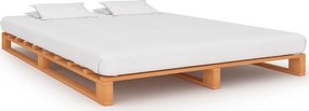 vidaXL Rám postele z palet masivní borovice 120 x 200 cm [285264] Barva: Hnědá