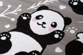 Dětský koberec PINKY DE74A Panda šedý