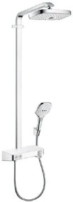 Hansgrohe Raindance Select E - Sprchový set s termostatem ShowerTablet, 300 mm, 2 proudy, bílá/chrom 27126400