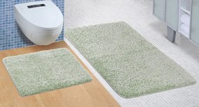 Kvalitex Koupelnová a WC předložka Micro zelená SADA 60 x 100 cm + 60 x 50 cm