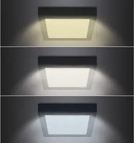 Solight WD173-B LED mini panel CCT / přisazený / 18W / 1530lm / 3000K