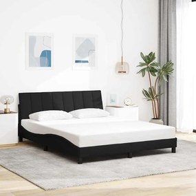 Rám postele bez matrace Hanko černý 160 x 200 cm textil 3310400