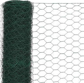 Pletivo ke kurníku ocel PVC vrstva 25 x 1,5 m zelené 143267
