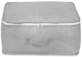 Textilní úložný box na oděvy a přikrývky se zipem Compactor Boston 46 x 46 x 20,5 cm