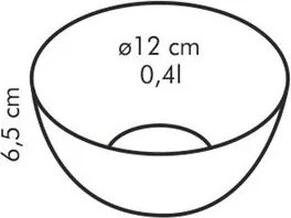 TESCOMA Skleněná mísa GIRO ø 12 cm