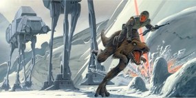 Komar Vliesová fototapeta Star Wars Classic RMQ Hoth Battle Ground, 500 x 250 cm