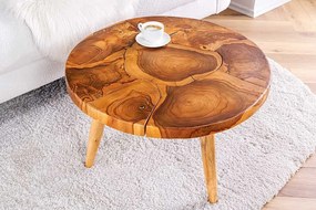 Designový konferenční stolek z masivu Mosaic teak 60cm