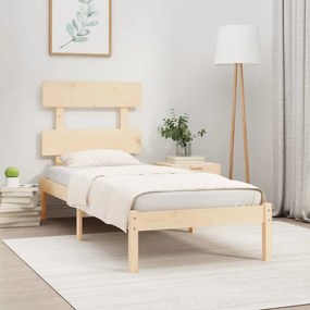 vidaXL Rám postele masivní dřevo 75 x 190 cm Small Single [3104637] Barva: Přírodní