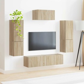 Sestava TV skříněk 4 ks Sonoma dub Kompozitní dřevo 3409044