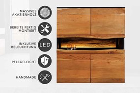 Designová vysoká komoda Feleti 120 cm akácie