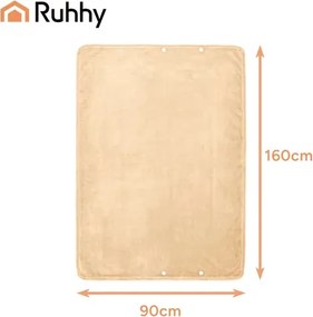Výhřevná topná deka 160 × 90 cm – pončo na záda a ramena