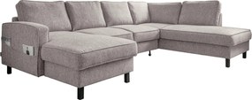 XXXLutz SEDACÍ SOUPRAVA, textil, šedobílá MID.YOU - Sedací soupravy - 001454003226