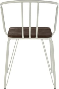 Bílá/v přírodní barvě jídelní židle z jilmového dřeva District – Premier Housewares