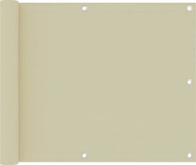vidaXL Balkónová zástěna 75 x 300 cm oxfordská látka [134900] Barva: krémová