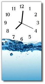 Skleněné hodiny vertikální Příroda Modrá voda