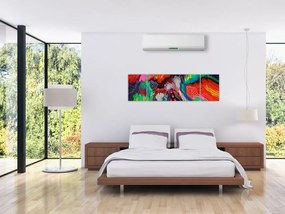 Obraz abstraktní - barvy (170x50 cm)