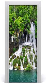 Fototapeta na dveře vodopád v lese 75x205 cm
