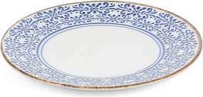 Bílý/modrý dezertní porcelánový talíř ø 16 cm Azul – BonBistro