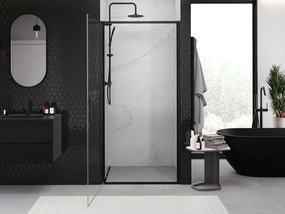 Mexen Exo sprchové dveře otočné 70 cm, transparentní, černé - 817-070-000-70-00