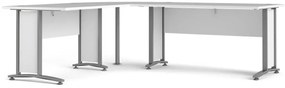 Falco Psací stůl Office 80400/72  Bílá/silver grey