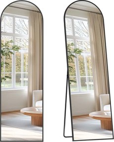 Volně stojící zrcadlo Fully 150 cm černé