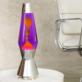 Mathmos Astro, originální lávová lampa, 1x35W, fialová s oranžovou lávou, 43cm