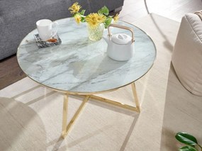 Bruxxi Konferenční stolek Furel, 76 cm, zlatá