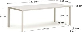 Zahradní jídelní stůl 100x220 cm Culip – Kave Home