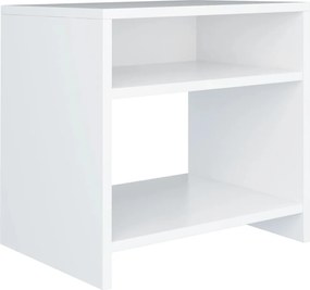 vidaXL Noční stolek 40 x 30 x 40 cm dřevotříska [800009] Barva: Bílá