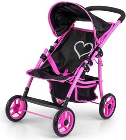 Dětský sportovní kočárek pro panenky Milly Mally Natalie Prestige Black