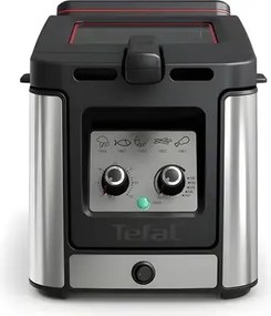 Tefal Clear Duo FR600D10 nerez/černá / Fritéza / 2000 W / 3,5 l / 150-