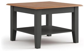 Konferenční stolek malý, borovice, barva grafit - dub, kolekce Belluno Elegante