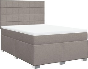 Box spring postel s matrací taupe 160x200 cm textil 3292843