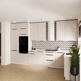 COMO | horní kuchyňská skříňka 60x60 GN-72 1F (45°) rohová s policemi | 60x60 cm | bílá/kašmír