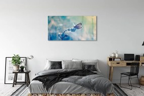 akrylový obraz barevný motýl 125x50 cm